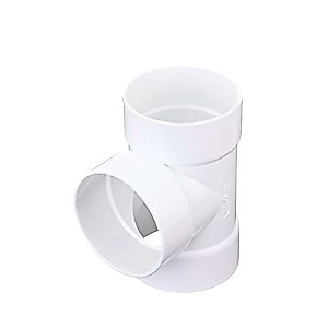 NDS, 1 Count (Pack of 1), White X Hub PVC S&D Tee, 4