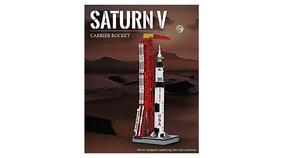 SEMKY Saturn V Space Rocket Building Blocks Set | STEM & Space Fans ...