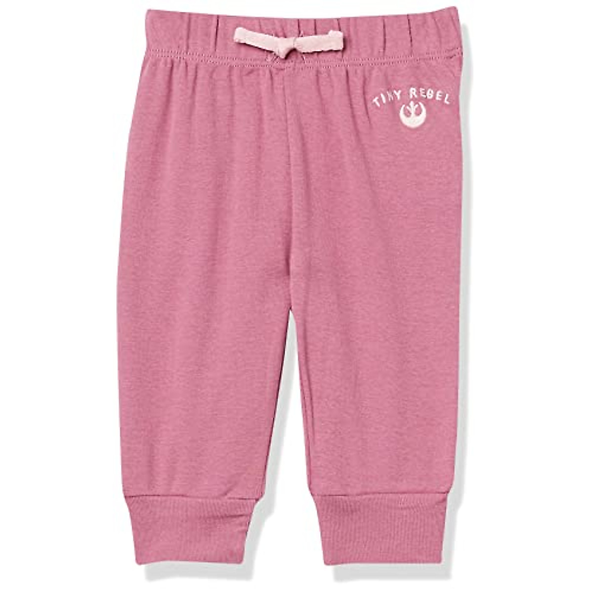 Amazon Essentials Disney | Marvel | Star Wars | Princess Baby Girls' Pants, Pack of 4, Star Wars Rebel Print, 6-9 Months