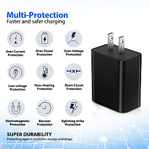 5Ft USB C Wall Fast Charger Charging Cable Cord Compatible for JBL Flip 5 Flip 6, Charge 5 Charge 4, Clip 4, Pulse 4,Pulse 5, GO 3,Extreme-3, JR POP Speakers, JBL Endurance Peak II, Tuner-2 Headphones