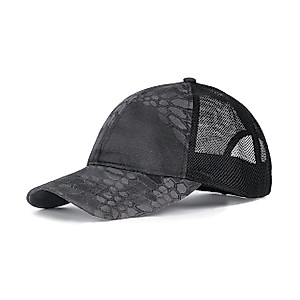Zylioo XXL Oversize Camo Trucker Cap,Adjustable Breathable Summer Cap,Mesh Back Running Hat for Big Heads