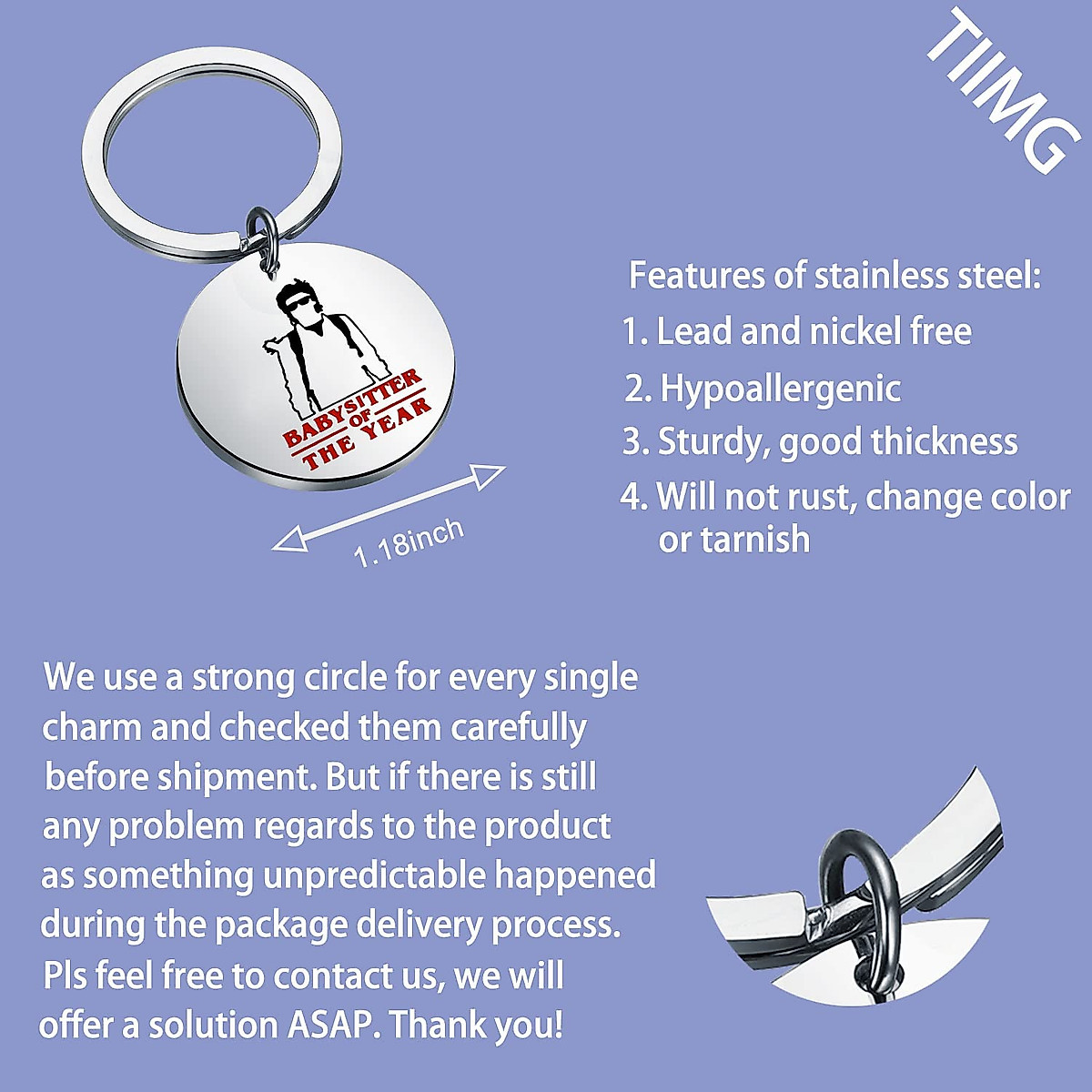 TV serial Themed Charm Gift TV Show Fans Gift Babysitter of the Year (Babysitter of the Year)