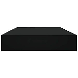 Natulvd 39.4"x3.9"x0.6" Bookshelf Boards, Chipboard Replacement Display Panels, Partition Unit Board, Replace Plank for Bookcase Wall Shelf Closet - Black - 4 pcs