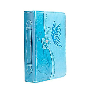 Divinity Boutique Teal Blue Butterfly (L) Bible Cover