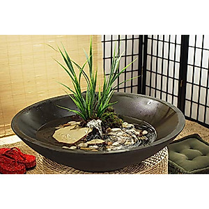 Beckett Corporation CGFK60 Submersible Pump and Container Kit Ideal for Mini Fountains, Water Gardens, and Bird Baths, Black