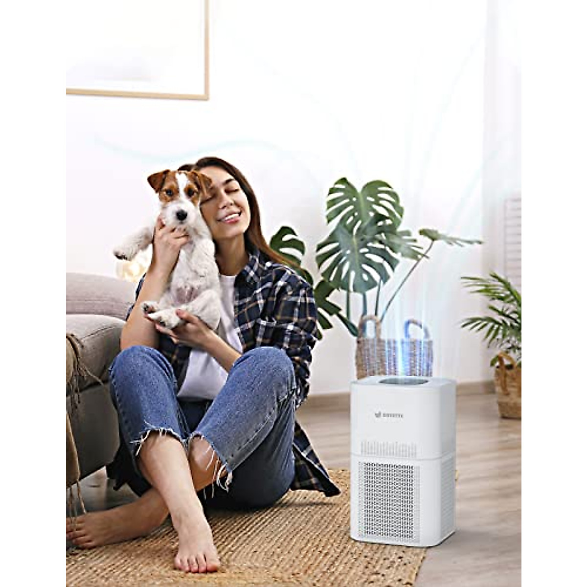 HEPA Air Purifiers for Home Large Room, CADR 300+ m³/h 1290sqft, with Extra H13 True HEPA Air Filter for Allergies Pets Dander