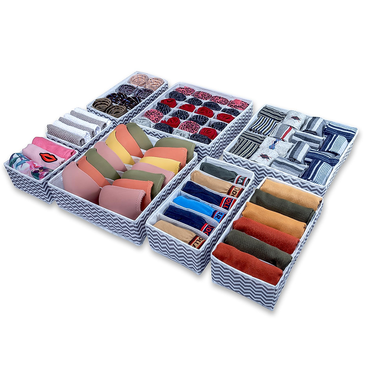 Drawer Organizer (Gray and white)