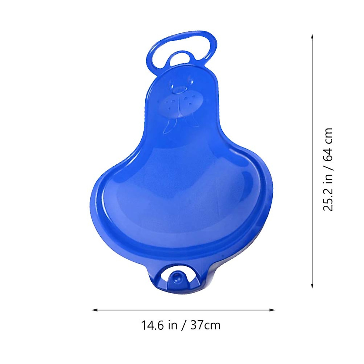 BESPORTBLE Lawn Sleigh 2pcs Snow Sleds Lightweight Flying Carpet Portable Rolling Snow Slider Disc Toy Snow Saucer Sleds Random Color Flying Carpet Sled