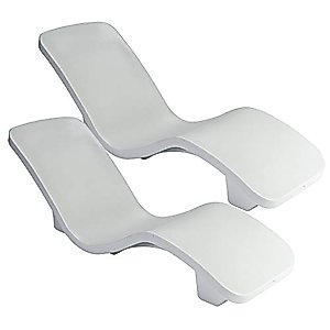 S.R.Smith RS-1-2-2PK R-Series, 2-pk Pool Lounger, 2-Pack, White