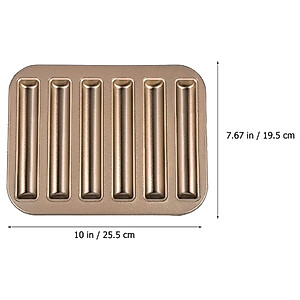 LIFKOME Biscuit Stick Baking Tray Carbon Steel Breadstick Biscotti Ladyfinger Small Muffin Cupcake Tin Tray