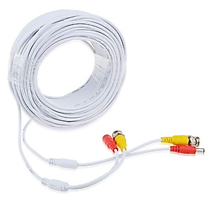 PK Power White 150ft BNC Extension Cable for Lorex LBV8721AB 4K 8MP MPX Security Camera