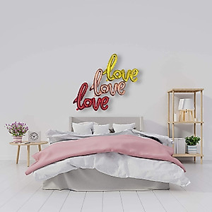 Cafurty 42 Inch Love Balloon Champagne Gold Letter Decorations Valentines Wedding Romantic Balloon Anniversary Decor, Bridal Shower or Birthday – Gold