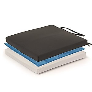Protekt Breathable Gel Wheelchair Cushion with Straps - 16 x 16 x 3 by Proactive Medical