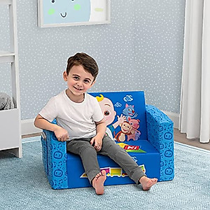 CoComelon Cozee Flip-Out Chair - 2-in-1 Convertible Sofa to Lounger for Kids by Delta Children