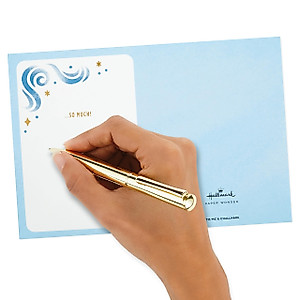 Hallmark Paper Wonder Pop Up Thank You Card (Blue and Gold) for Graduation, Nurses Day, Admin Professional Day, Teacher Appreciation and More