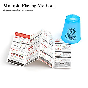 SEISSO Quick Stack Cups 24 PC for Speed Sports Training Game for School Family Party Challenge Competition, Kids Gifts Starter Set of Stacking Cup, Blue & Red