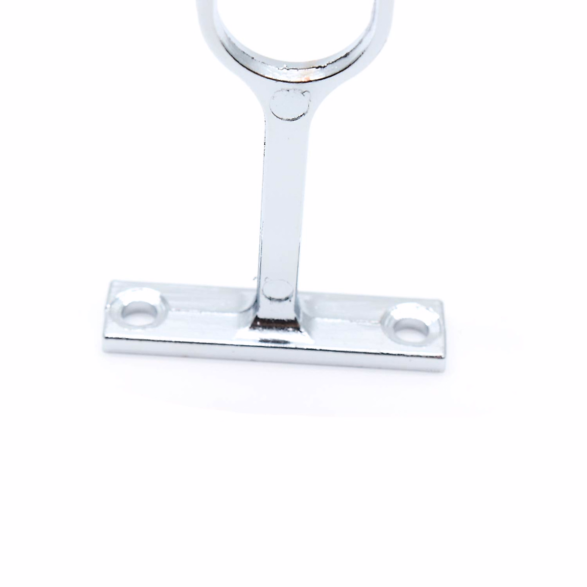 Rannb Oval Closet Rod Support Zinc Alloy Rod Middle Support - 8pcs