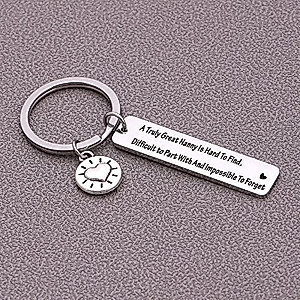 ASANHAO Nanny Retirement Keychain Child Caregiver Keychain Caretaker Keychain Child Care Gift Giver Gift Daycare Jewelry Childminder Keychain Babysitter Jewelry Daycare Gift Nanny Keychain