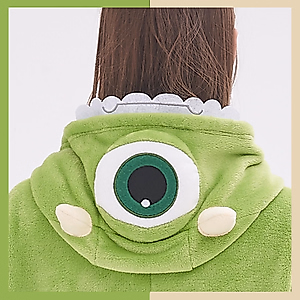 GONAAP Unisex Adult Mike Wazowski Onesie Pajamas Animal One Piece Costume Cosplay Sleepwear (Mike Wazowski, Medium)