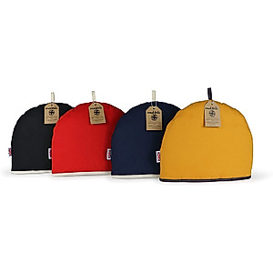 Muldale Queen Elizabeth Tea Cozy for Teapot Insulated - Crown Design - Large Teapot Cover for Keeping Warm - English Tea Cosy - 100% Cotton with Extra Thick Wadding - 2-6 Cups