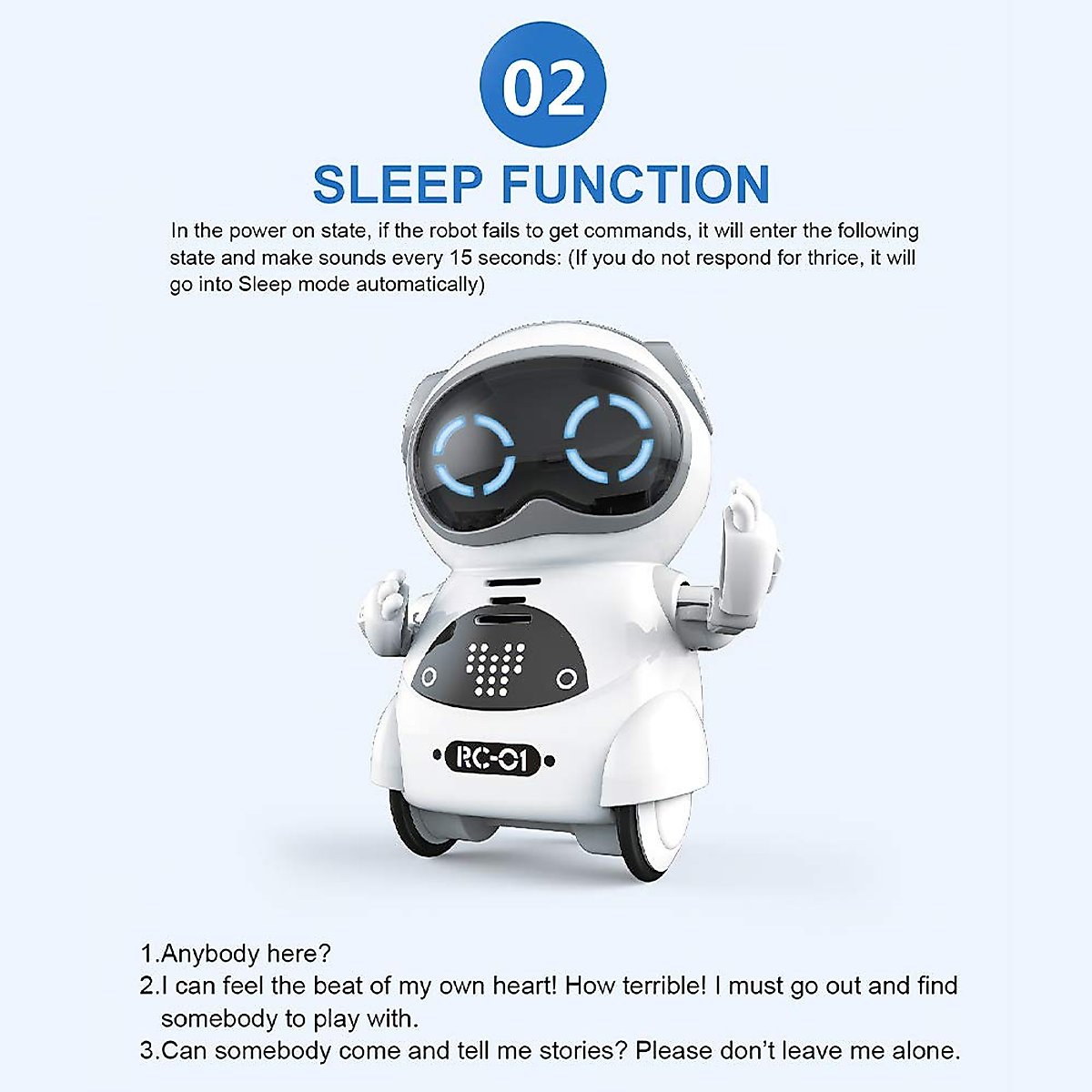 GoolRC 939A Pocket Robot Talking Interactive Dialogue Voice Recognition Record Singing Dancing Telling Story Mini Robot