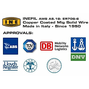 INEFIL ER70S-6 .030-Inch on 10-Pound Spool Carbon Steel Mig Solid Welding Wire