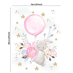 UNIQUE Bunny Fabric Panel 29x39in, Quilting Panel, Baby Quilt Panel, Cotton Baby Panels, Blanket Panel, Cotton Fabric Panel for Quilting