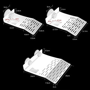 MinLia Feeders Fish Tank Decor Aquatic Pet Supplies Tortoise Aquarium Turtle Platform Rest Board Turtle Pier Basking Terrace(L)