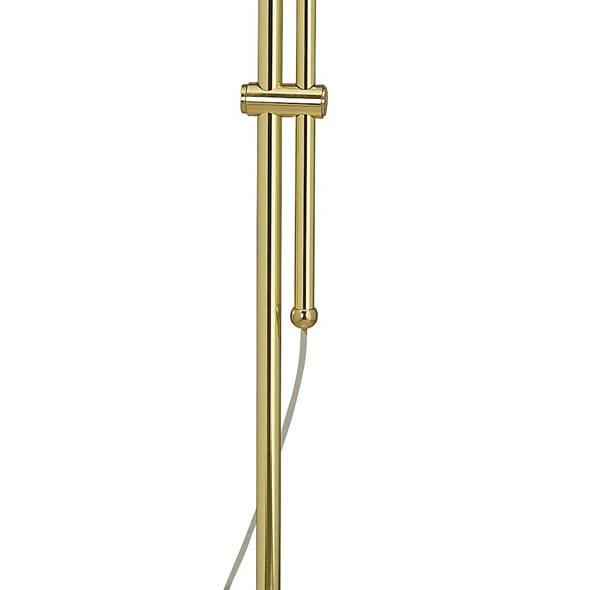 Regency Hill Tony Traditional Adjustable Pharmacy Floor Lamp Standing with USB Charging Port 54" Tall Brass Gold Metal Rotating Head Decor for Living Room Reading House Bedroom Home Office