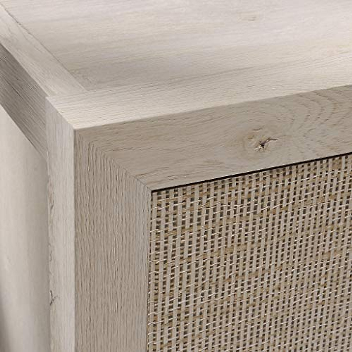 Sauder Pacific View Dresser, L: 28.78" x H: 17.48" x W: 44.213", Chalked Chestnut Finish