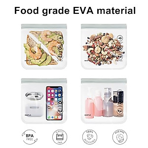 ECOHUB Clear TSA Approved Toiletry Bag 2 Pack 100% 3-1-1 Compliant Quart Size Travel Toiletry Bag TSA Liquid Bag Travel Essentials Clear Travel Bags for Toiletries for Women Men (2pcs Grey)