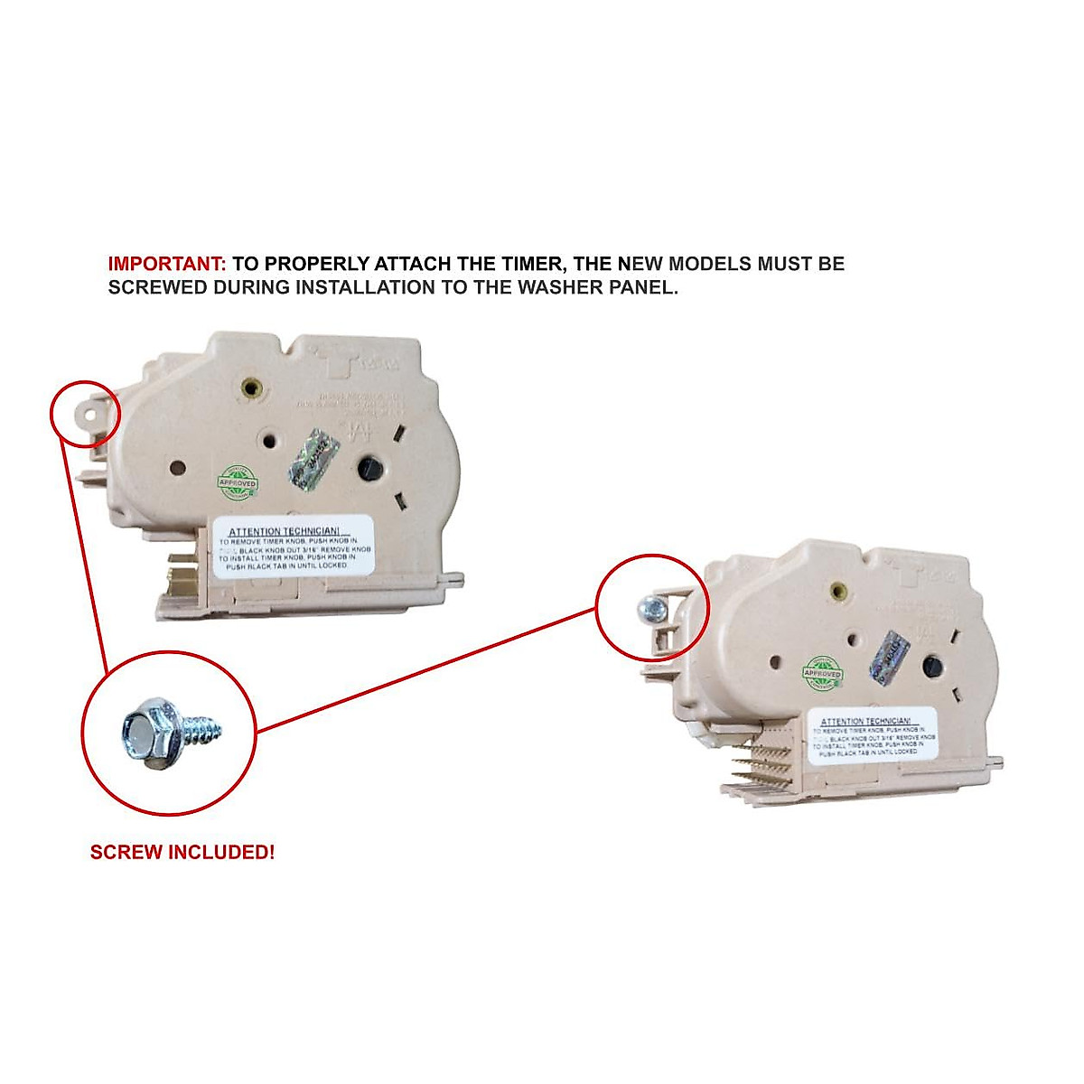 Original CONNECTORS 3951166C, 3951166 A/B/C/D/E/G/H Compatible with Whirl. Kenm. Washer Timer fits Old # 3951166C, 3951166 A/B/C/D/E/G/H