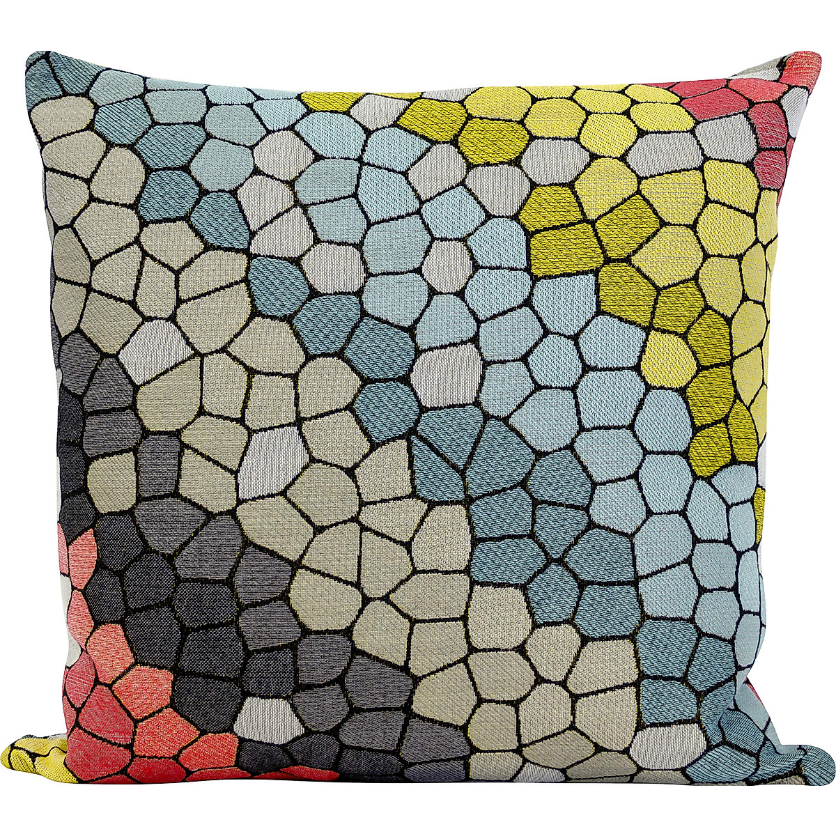 Urban Loft by Westex Cobblestone Feather Filled Decorative Throw Cushion 20" x 20" x 4" Multicolored