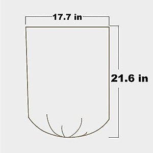 2 Rolls 100 Count Small Trash Bags 4 Gallon Garbage Bags for Kitchen, Bedroom, Bathroom, Office Wastebasket Liners, Clear White