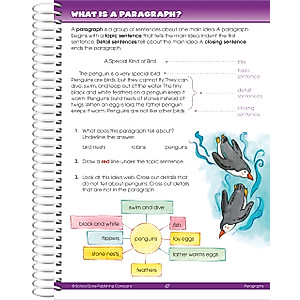 School Zone - Big Second Grade Workbook - 320 Spiral Pages, Ages 7 to 8, 2nd Grade, Word Problems, Reading Comprehension, Phonics, Math, Science, and More (Big Spiral Bound Workbooks)