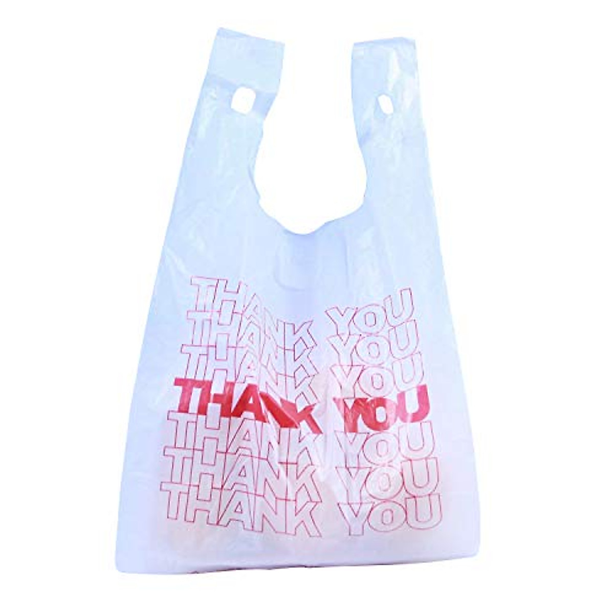 R Noble Thank You Reusable Grocery Plastic Bags 300 Count