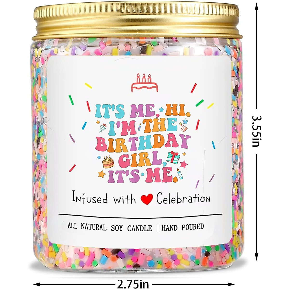 Music Lover Birthday Scented Candle with Lavender Scent -Birthtay Merch Gifts with I'm The Birthday Girl for Party Decorations, Handcrafted, Long-Lasting Candle for Mother's Day Nurse Graduation Gift