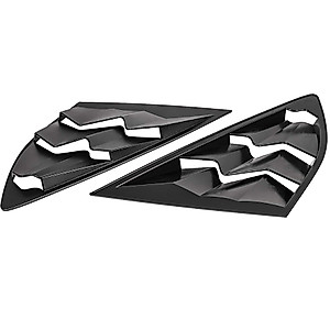 TeddyTT Rear Side Window Scoop Louvers Windshield Sun Shade Cover 3pcs Compatible with Ford Fusion 2013 2014 2015 2016 2017 2018 2019 2020