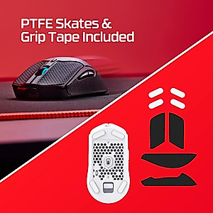 HyperX Pulsefire Haste 2 – Wireless Gaming Mouse- Ultra Lightweight, 61g, 100 Hour Battery Life, Dual Wireless Connectivity, Precision Sensor - White