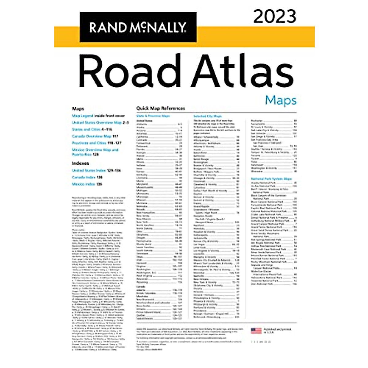 Rand McNally 2023 Road Atlas: United States, Canada, Mexico (Rand McNally Road Atlas)
