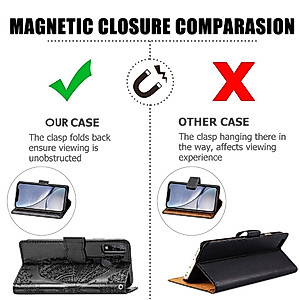 YBROY Case for Motorola ThinkPhone, Magnetic Flip Leather Premium Wallet Phone Case, with Card Slot and Folding Stand, Case Cover for Motorola ThinkPhone.(Grey)