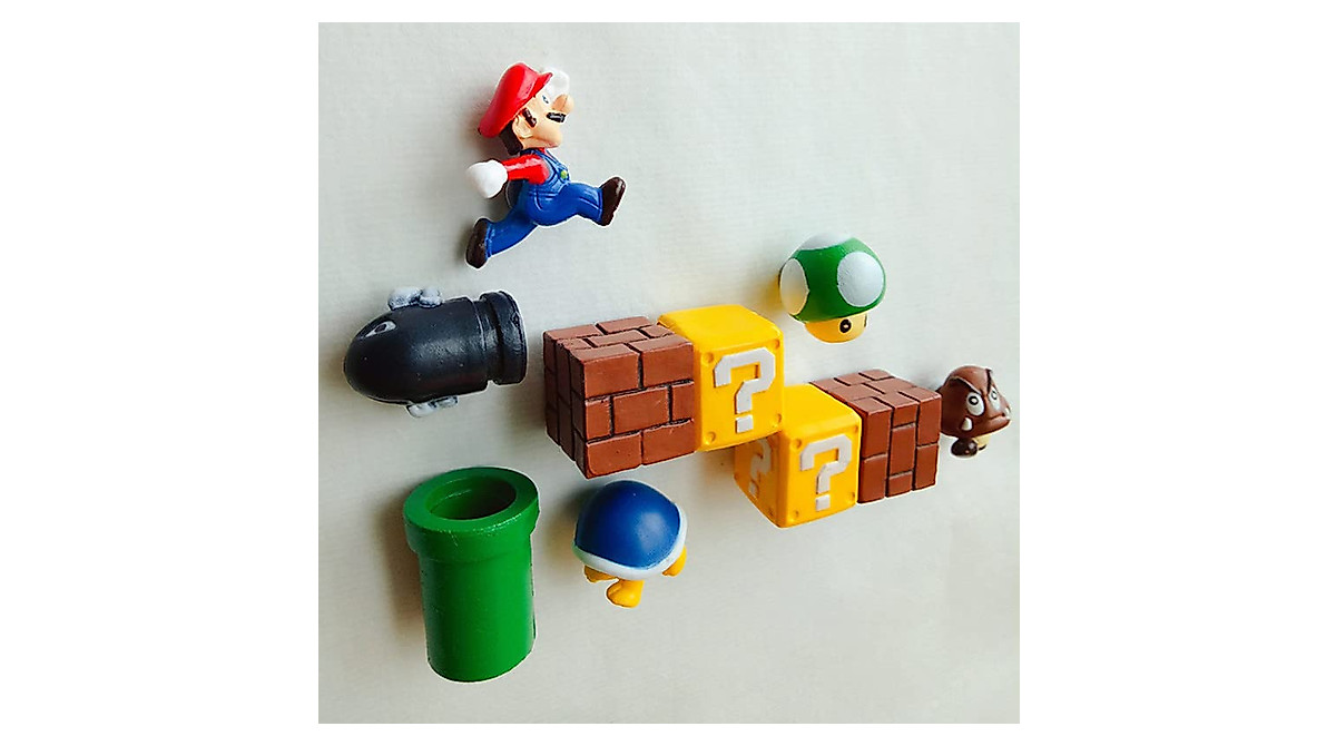 Super Mario Fridge Magnets Set - 20 Vibrant Character Magnets