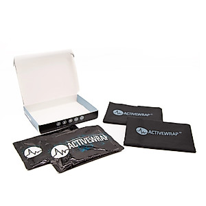 ActiveWrap - Ice Pack for Injuries Reusable Gel Packs, Hot Cold Packs First Aid, Pain Management, Injury Recovery, Ice Compress with Individual Pack Covers, Elbow, Medium, 6 x 9 inches