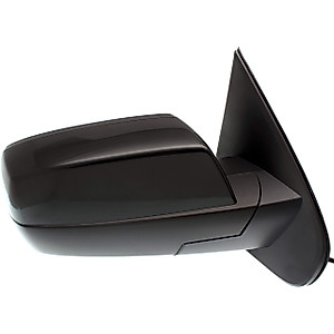 Kool Vue Passenger Side Power Heated Mirror for Chevrolet Silverado 1500 GMC Sierra 1500 2014-2018 Manual Fold Without Signal Light, Blind Spot Light, Memory & Puddle Lamp Paintable
