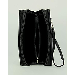 Things2DIe4 Black and White Glow in the Dark Book of Spells Crossbody Purse, Medium