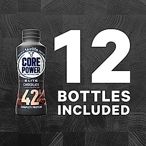 Fairlife Core Power Elite 42g High Protein Milk Shakes, Ready to Drink for Workout Recovery, Chocolate, 14 Fl Oz (Pack of 12)