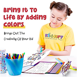 3D Coloring Puzzle Set with Unique Mandala Pattern - DIY 3D Puzzles for Kids Ages 7-15 - Arts and Crafts for Girls & Boys 3-d Puzzles Animal Drawing Art Kits for Kids - 6 Different Shapes