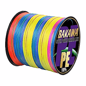 Fishing Lines 4 Braided Fishing Line 300M 100M PE Multifilament Carp Sea Saltwater Floating Wire Accessories Fishing Tool (Color : Multicolor, Size : X4 300M 40LB 4.0)