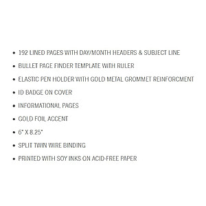 Designworks Ink Standard Issue No. 12 Yellow Undated Planner Notebook Journal with Lined Pages, Elastic Pen Holder, and Durable Spiral Binding for Work, Writing, Journaling - 6" x 8.25"