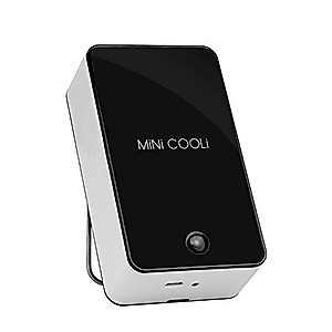 BeautyU&Me Portable Mini Cooli USB Rechargeable Hand Held Air Conditioner Summer Cooler Fan (Black)